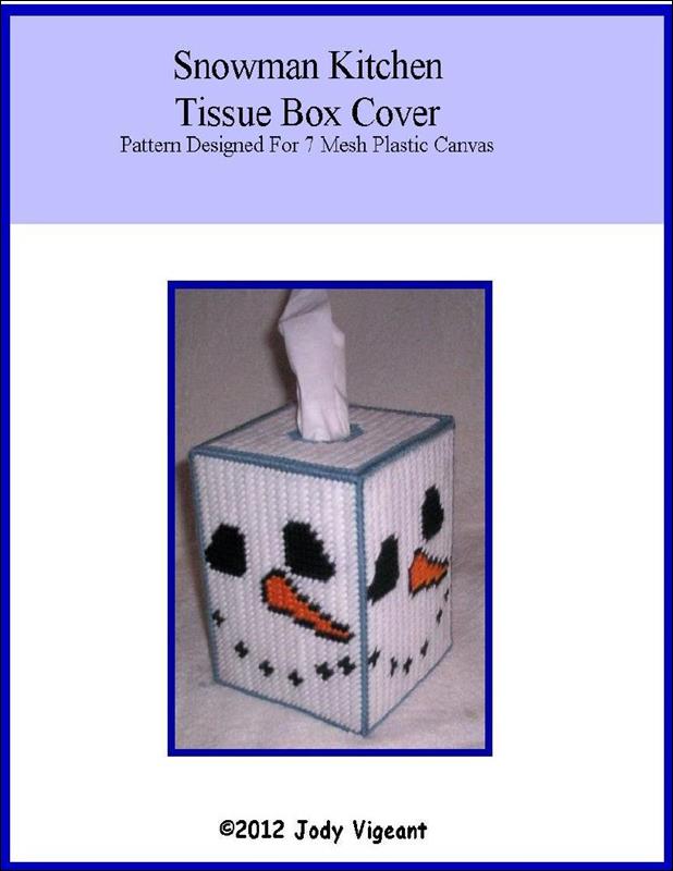 "Snowman Kitchen Tissue Box Cover" at ICG
