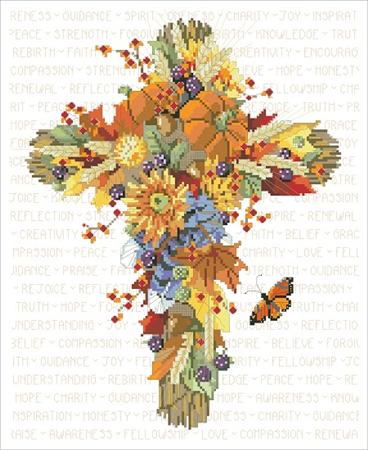 "Fall Floral Cross" at ICG