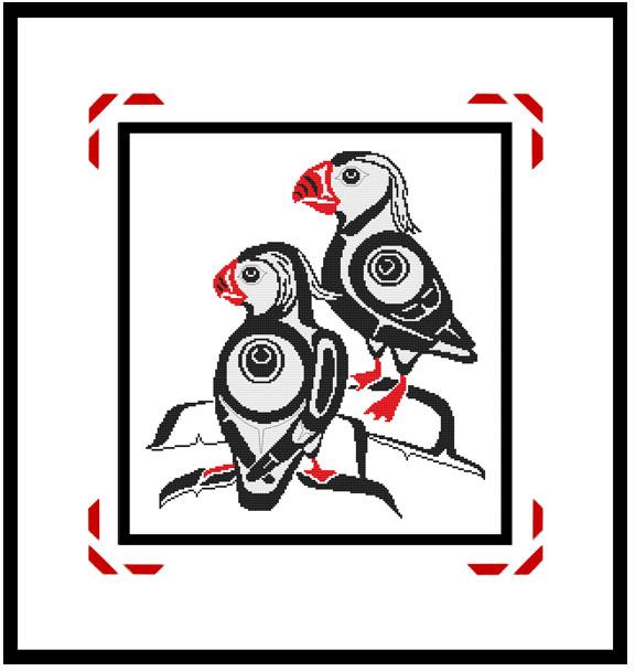 "A Northwest Coast Native Art - PUFFINS" at ICG