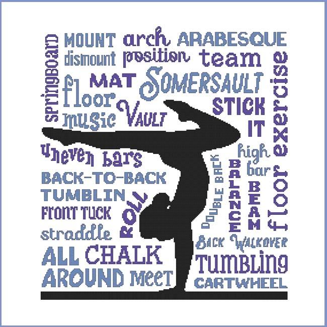 Gymnastics Word Cloud Art Subway Art Sports Gymnastics" At ICG